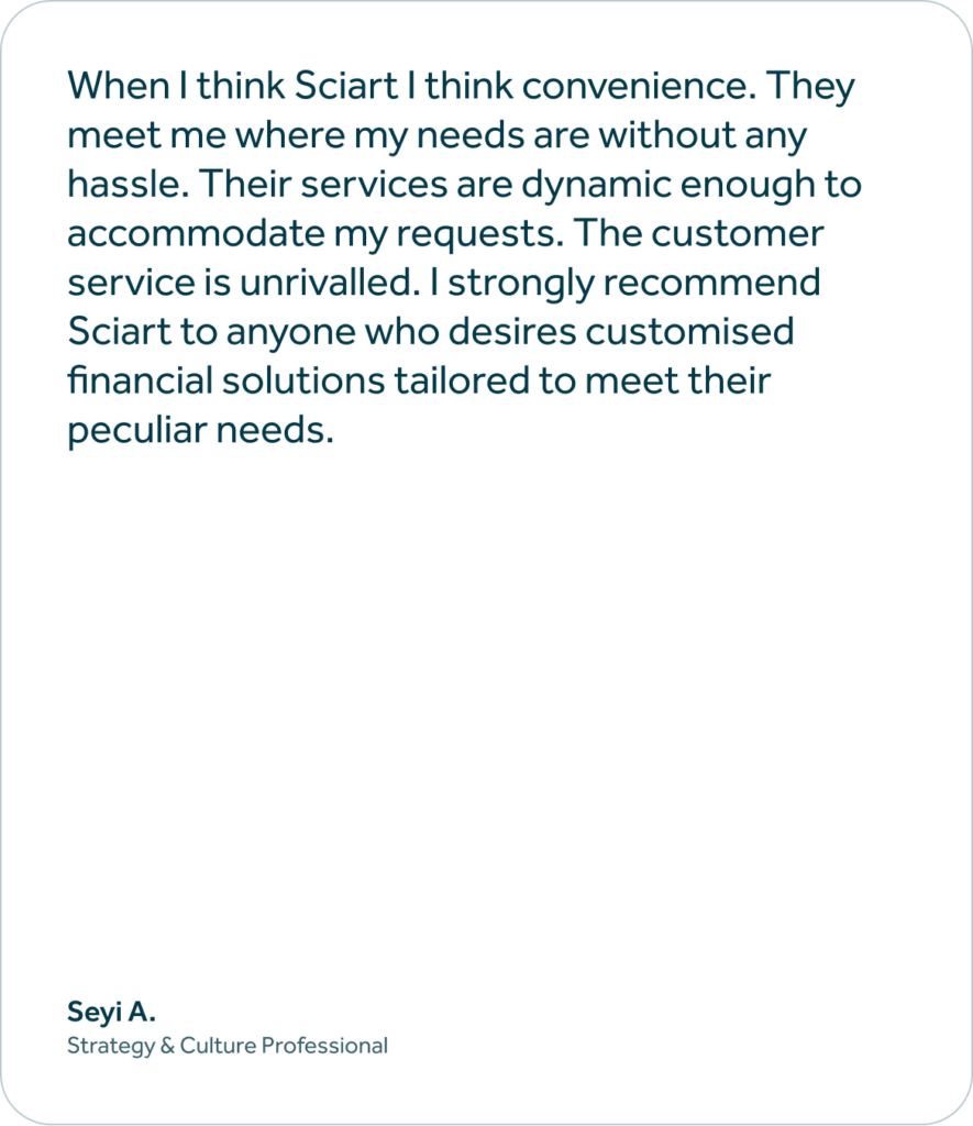 Sciart Finance - Financial Services for the underserved